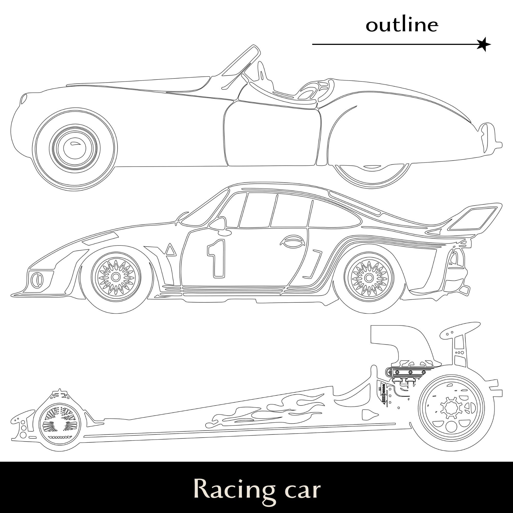 Old Sprint Tour Racing Cars SVG Bundle, Open-wheel Auto Racing Png, Eps ...