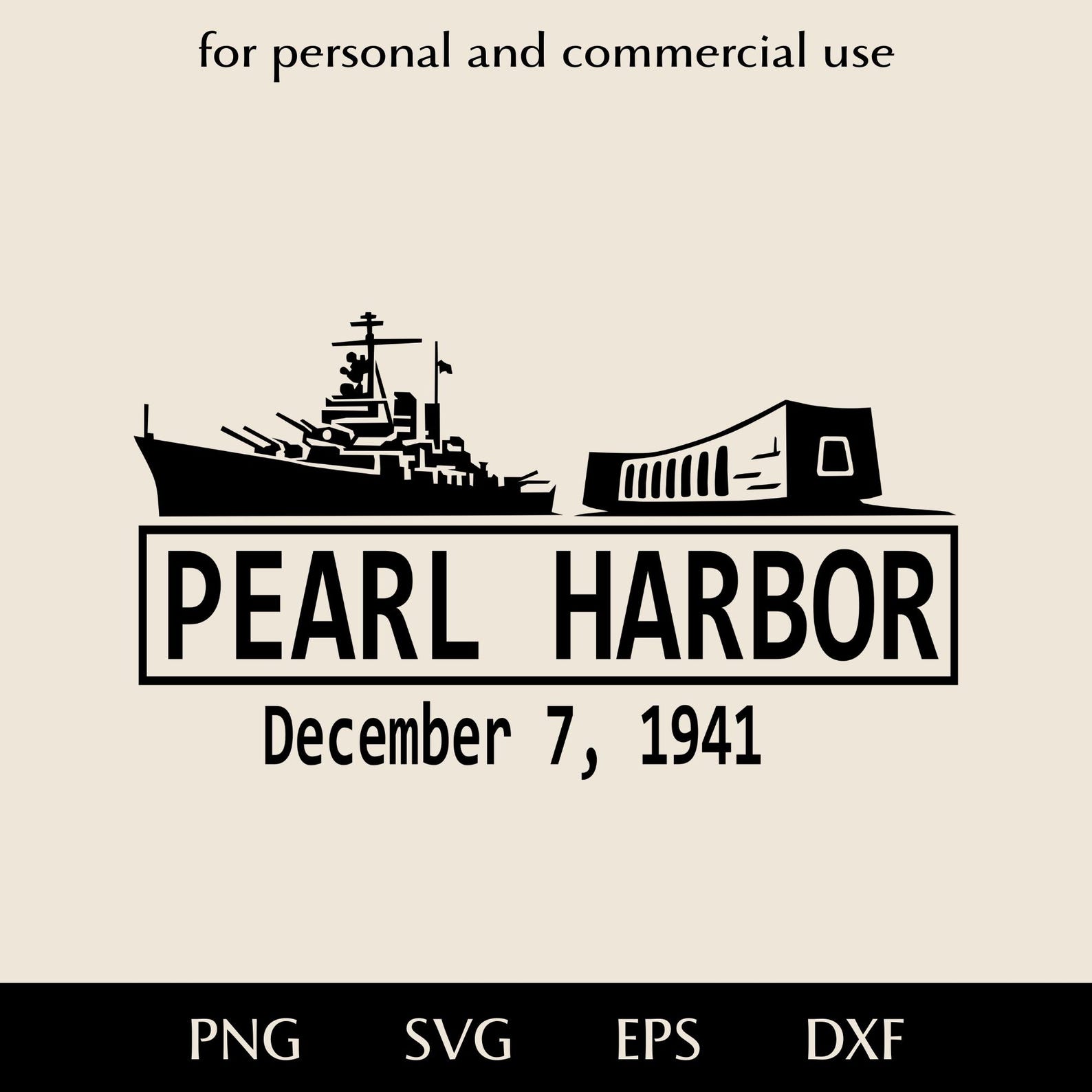 Pearl Harbor Remembrance Day SVG, National Historic Landmark Png, Eps ...