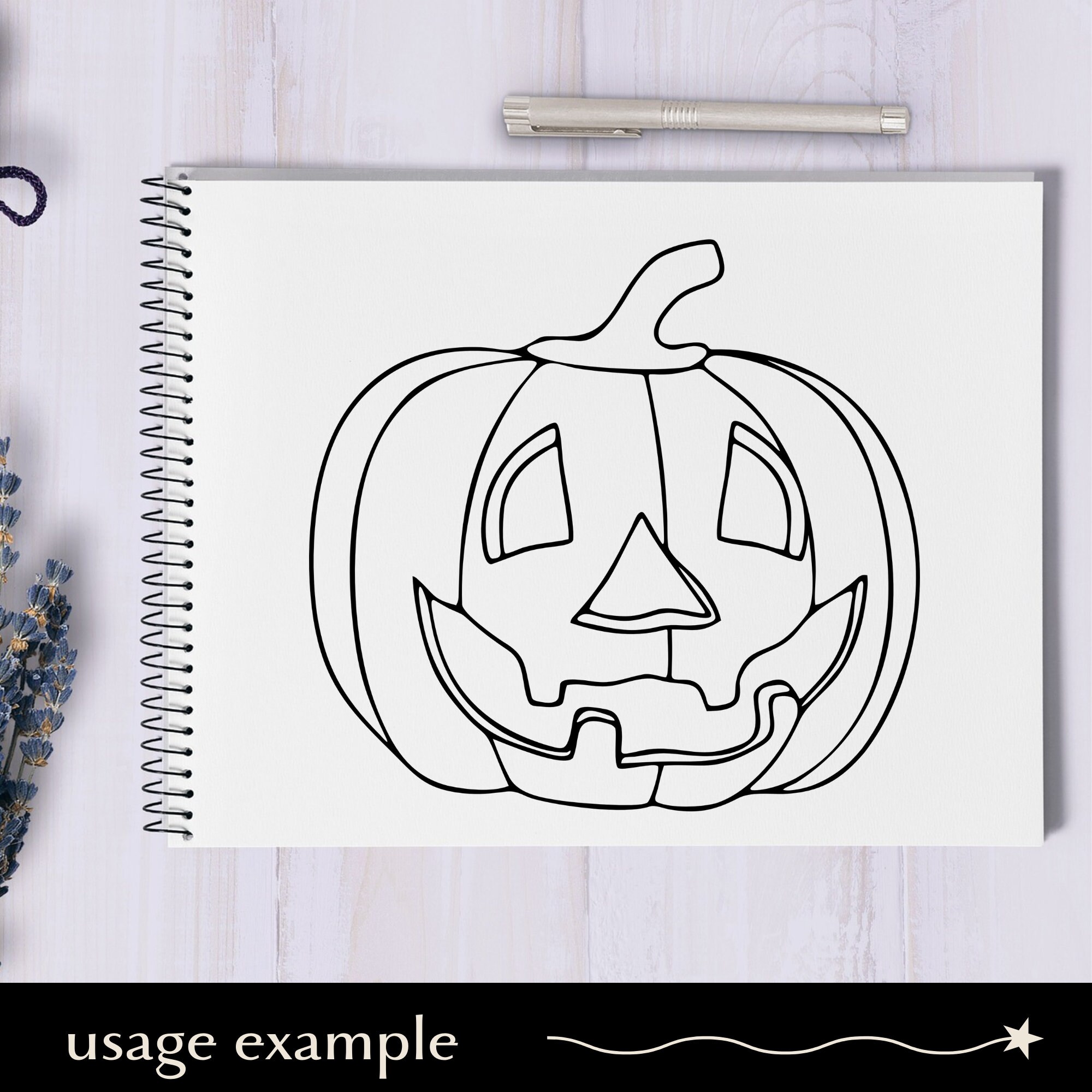 Black & White Halloween Pumpkin Bundle SVG, Jack-o-lantern Png, Eps ...