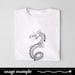Roaring Chinese Dragon in Aggressive Pose SVG, Mythical Horned Loong ...
