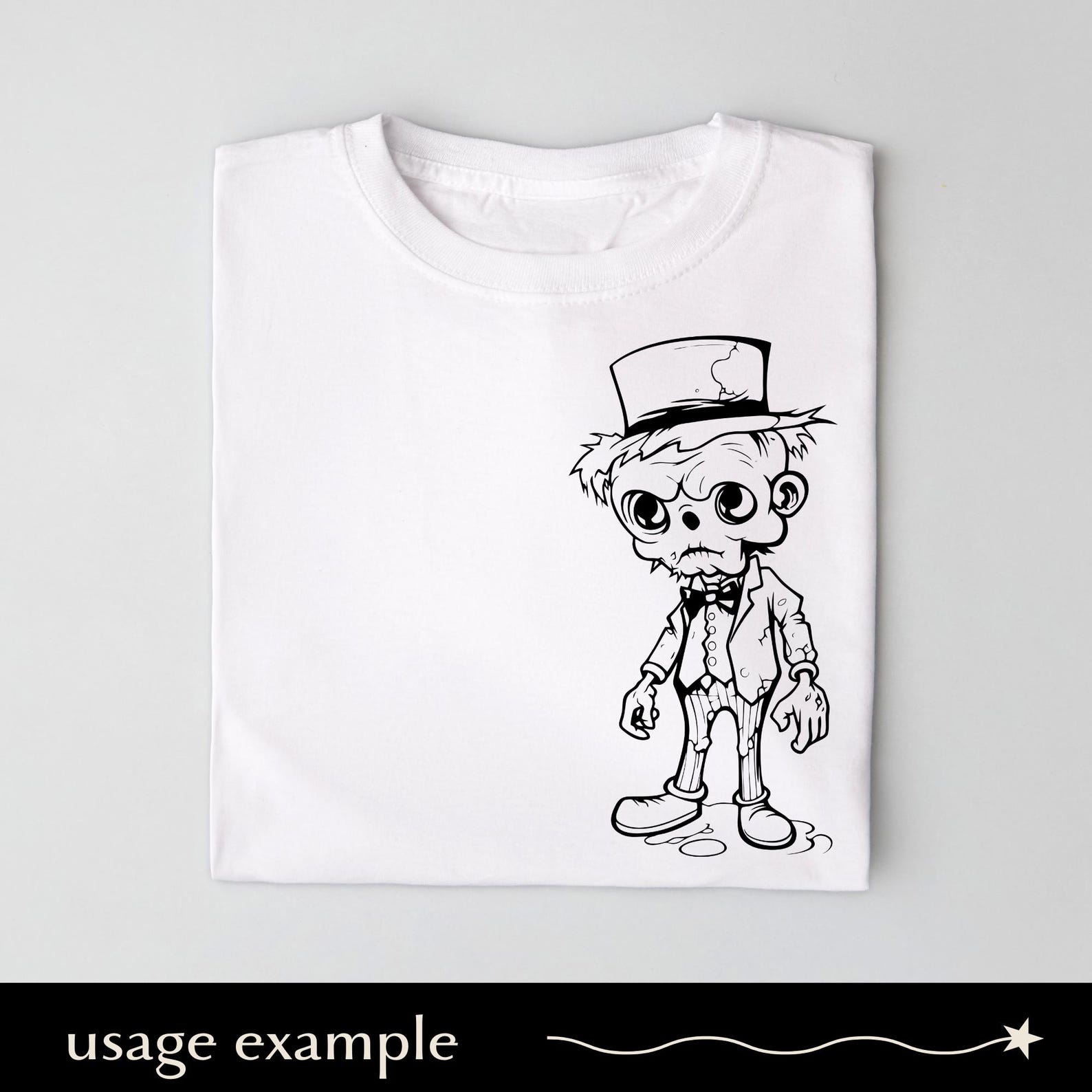 Bundle of Cute Zombie Boy SVG, Halloween Child-friendly Spooky ...