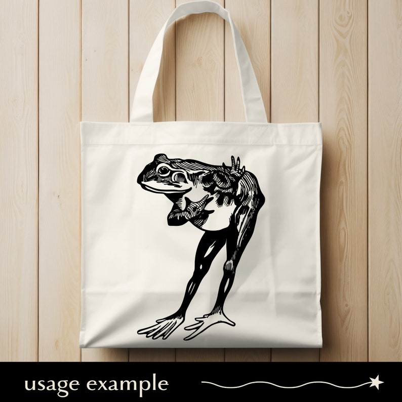 Long-legged Frog Gentleman SVG, Bowing Polite Humanoid Toad Png, Eps ...