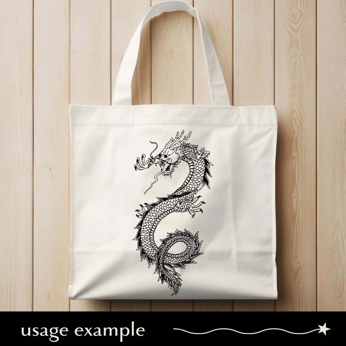Roaring Chinese Dragon in Aggressive Pose SVG, Mythical Horned Loong ...