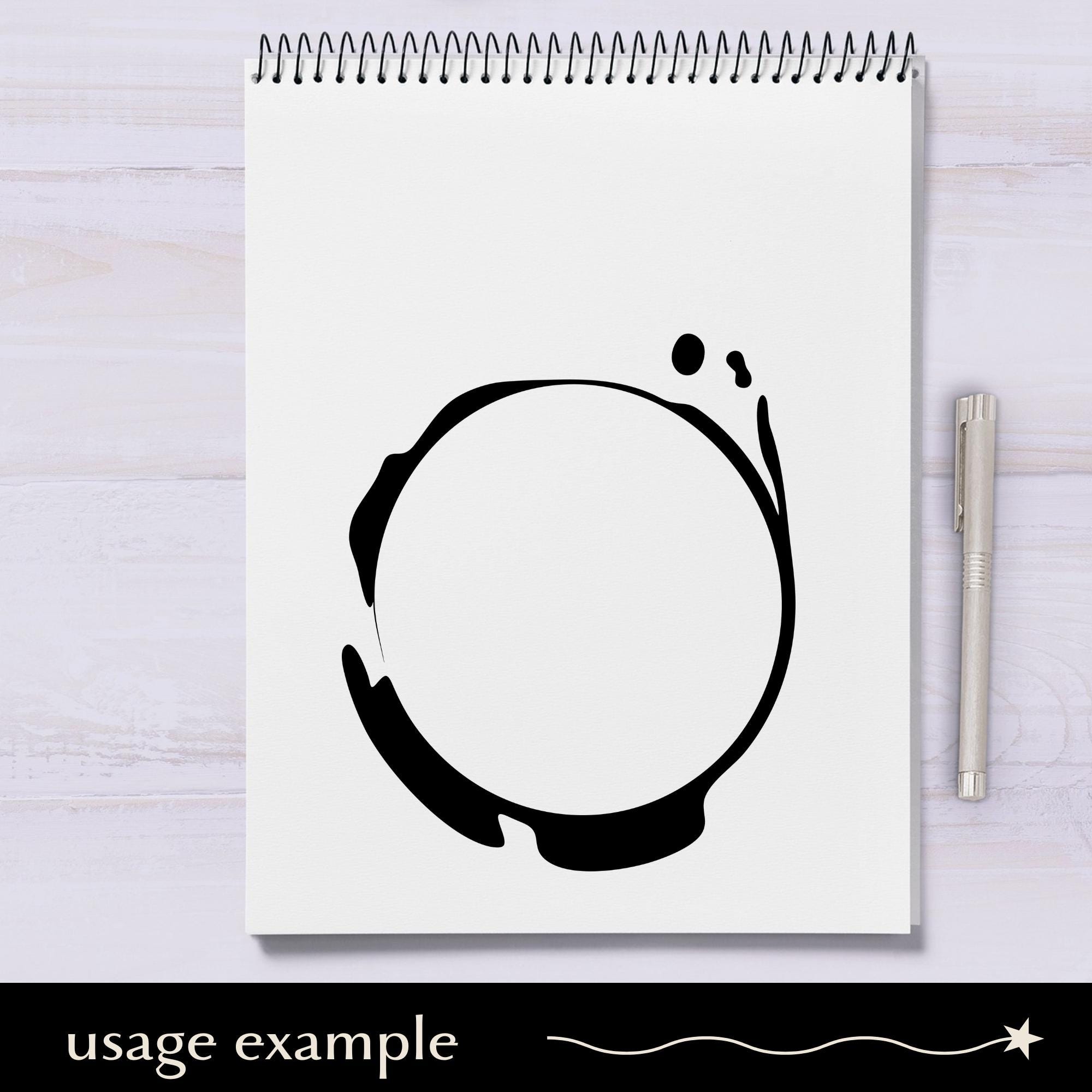 Coffee Cup Stain SVG, Wet Mark on the Table Png, Eps, Dxf, Trace of ...