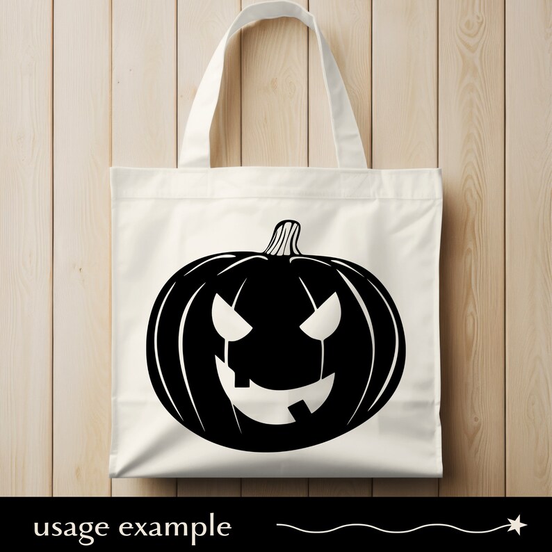 Black & White Halloween Pumpkin Bundle SVG, Jack-o-lantern Png, Eps ...