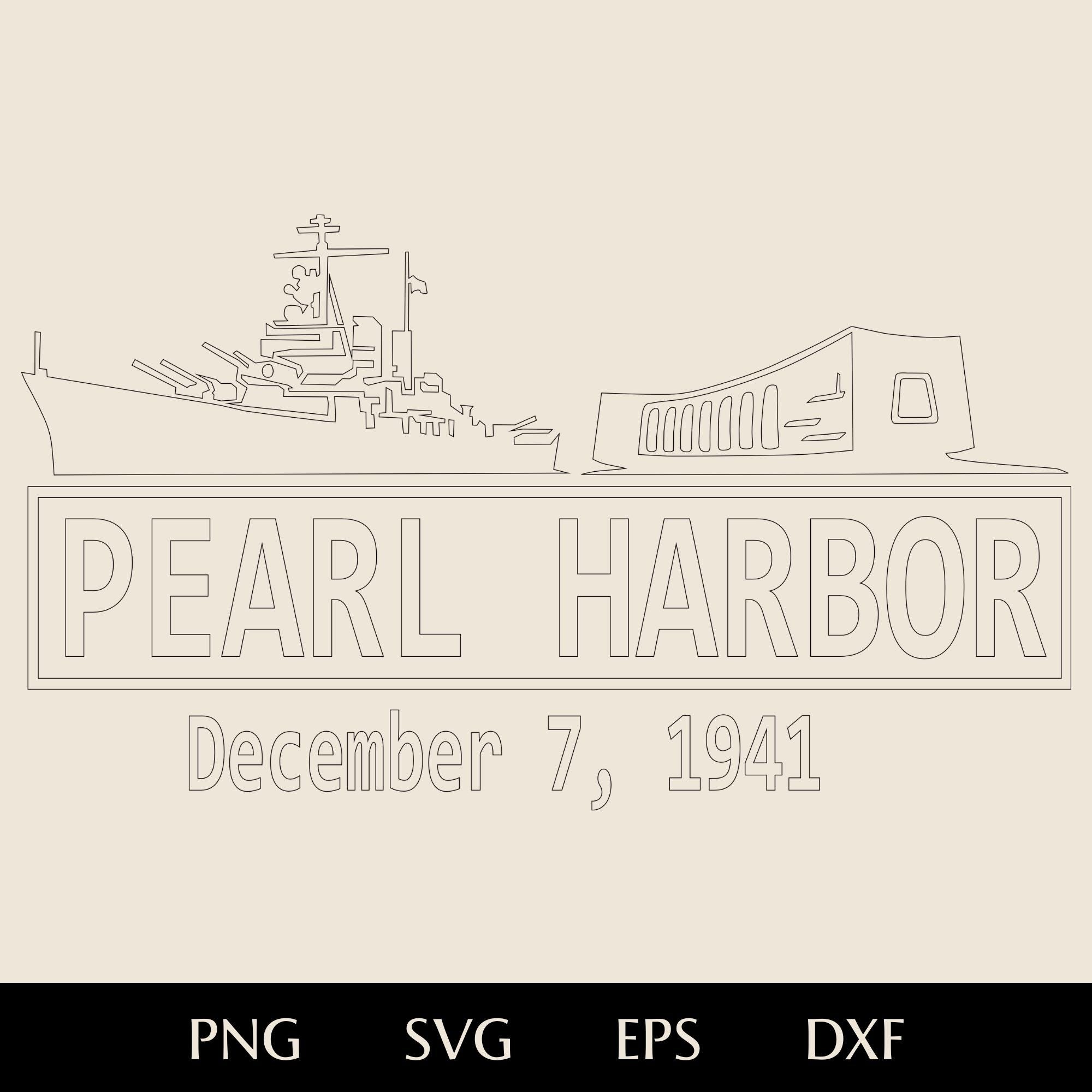 Pearl Harbor Remembrance Day SVG, National Historic Landmark Png, Eps ...