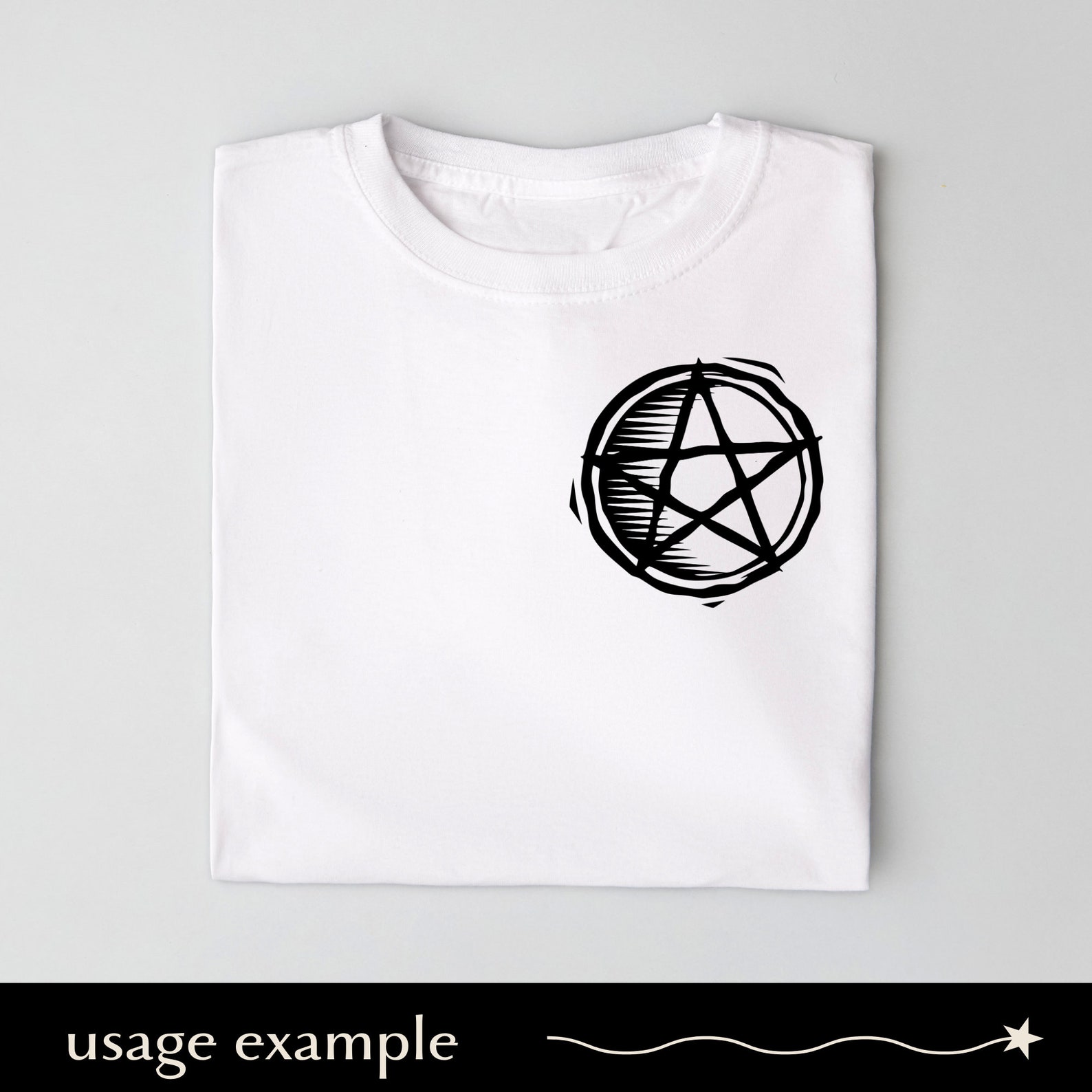 Сurved Pentacle SVG, Five-pointed Star Pentagram Png, Eps, Dxf ...