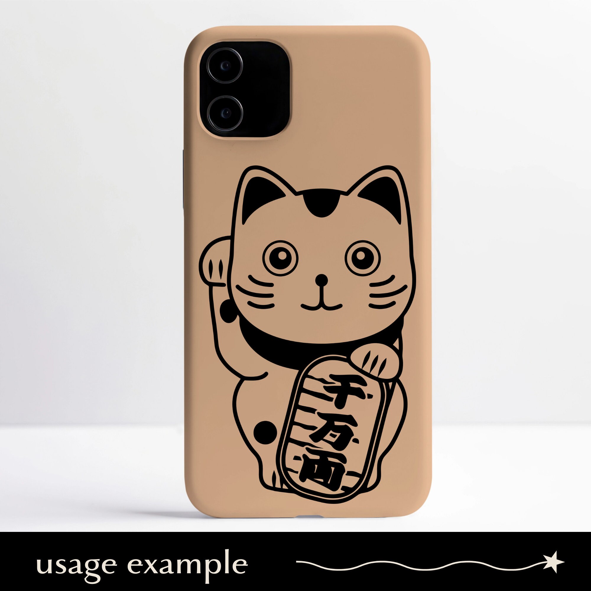 Maneki-neko SVG, Japanese Good Fortune and Prosperity Figurine Png, Eps ...