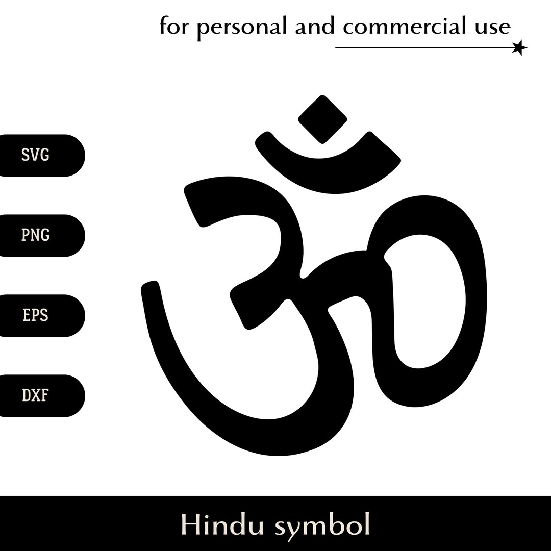 Aum Om Hindu Symbol SVG, Meditation Yoga Practice Png, Eps, Dxf, Sacred ...