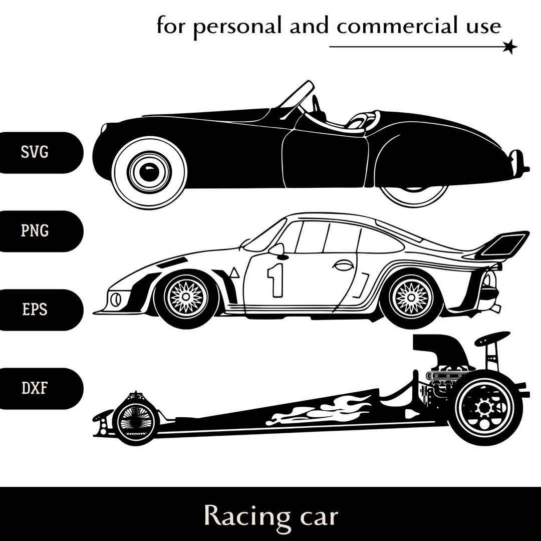 Old Sprint Tour Racing Cars SVG Bundle, Open-wheel Auto Racing Png, Eps ...