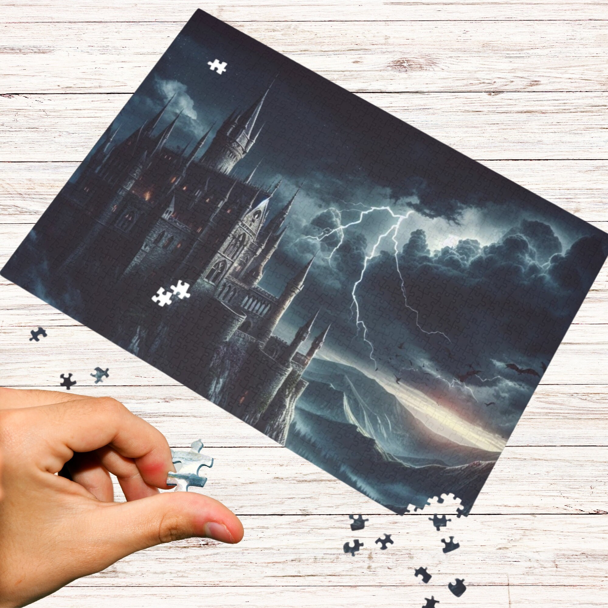 Castlevania Dracula Gothic Jigsaw Puzzle, Gothic Decor, Vampire Castle ...