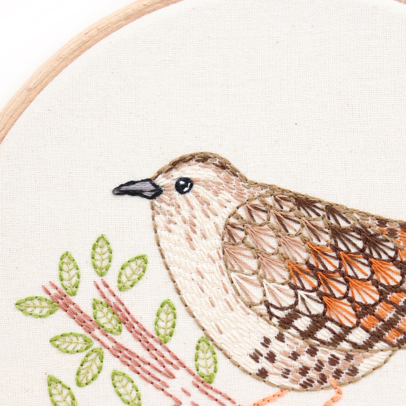 Bird Hand Embroidery Pattern Instant Download Wren - Etsy