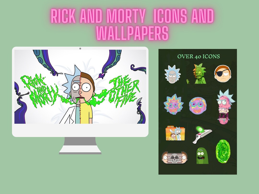 Rick and Morty Computer Desktop Theme Background Wallpaper Organizer ...