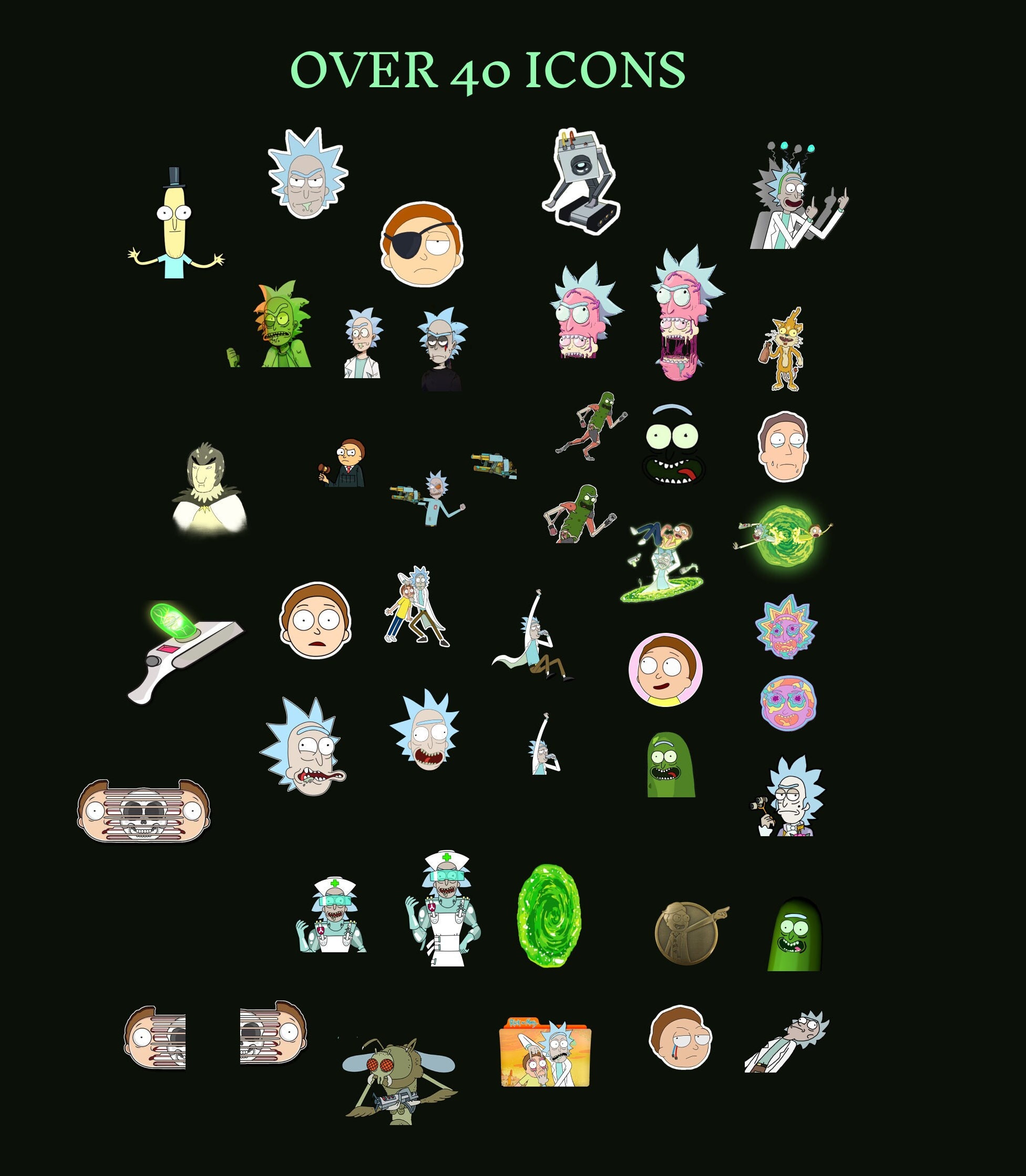 Rick and Morty Computer Desktop Theme Background Wallpaper Organizer ...