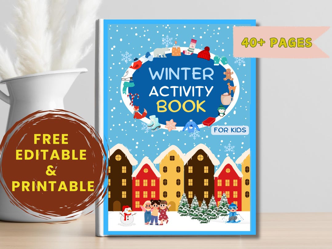 Winter Activity Book for Kids: Fun Learning Games (digital Download) - Etsy