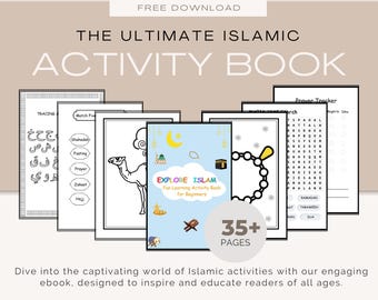 2 Islamic Activity Book Printable, Islamic Activities Printable, Islamic Coloring, Ramadan ...