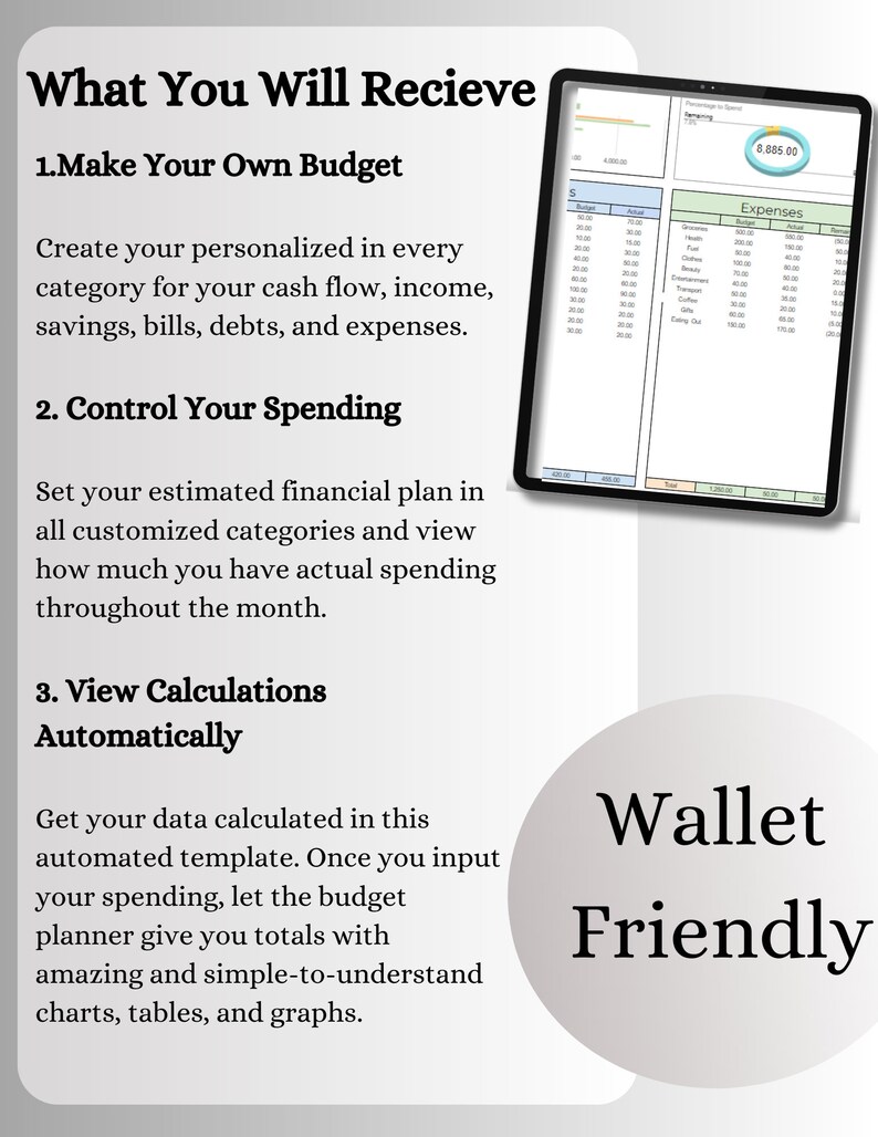 Simple Annual Budget Monthly Budget Spreadsheet Pastel Vibes Palette ...