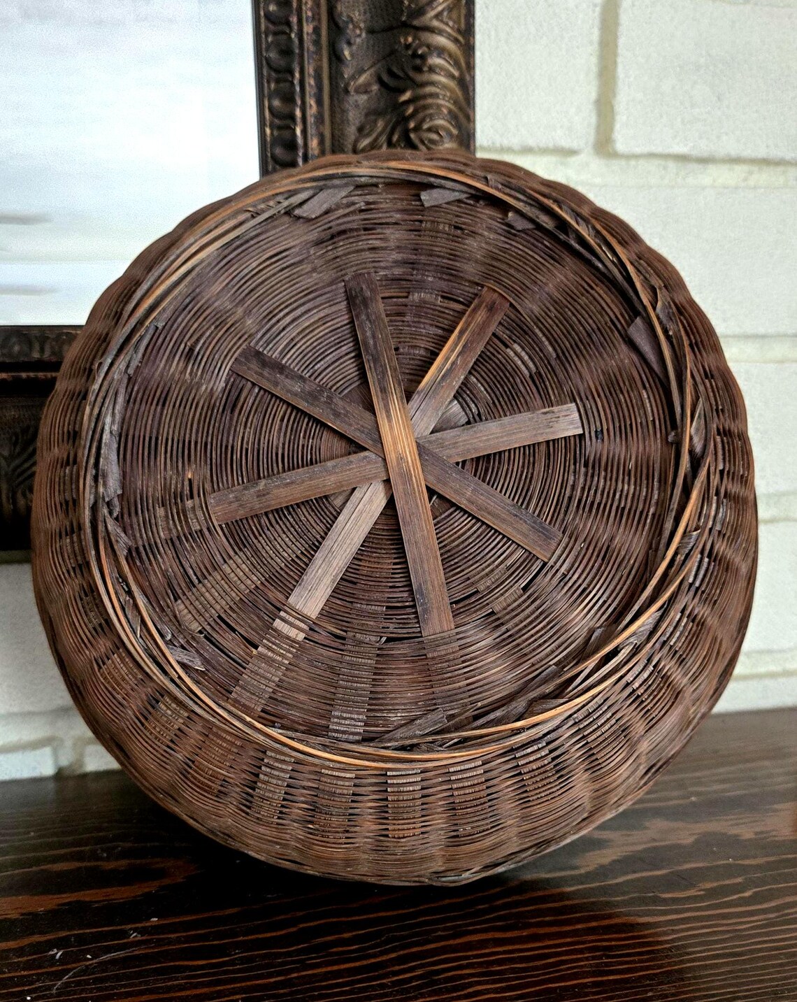 Antique Sewing Basket - Etsy