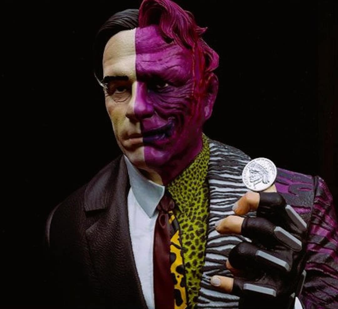 Two Face STL, 3D Model, 3D Figure, Bust, Printing, 3D Print, Diorama ...