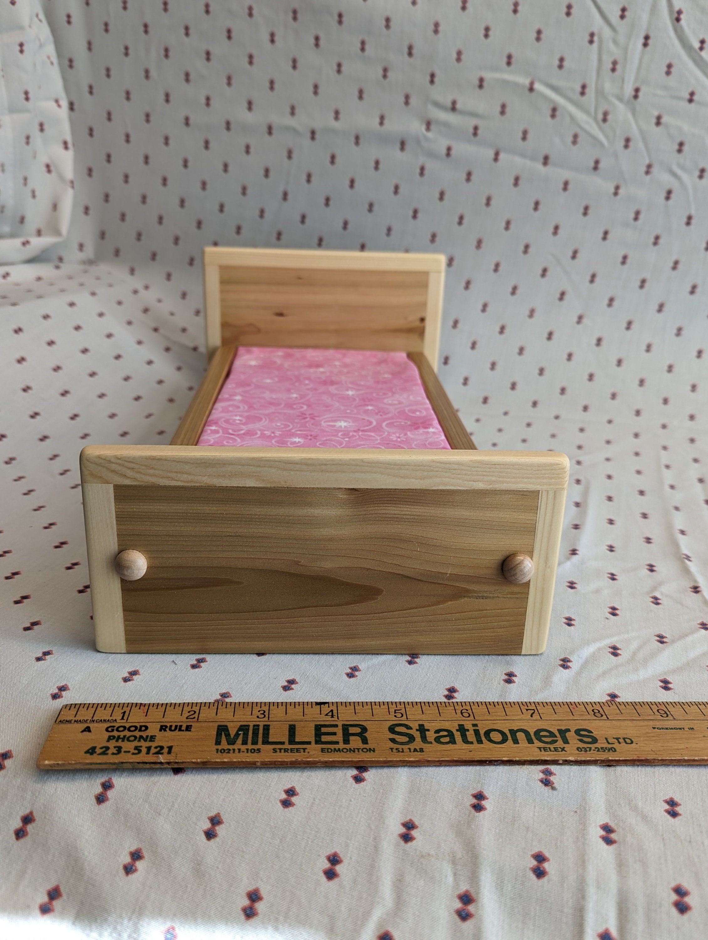 Handcrafted Solid Wood Doll Bed - Etsy