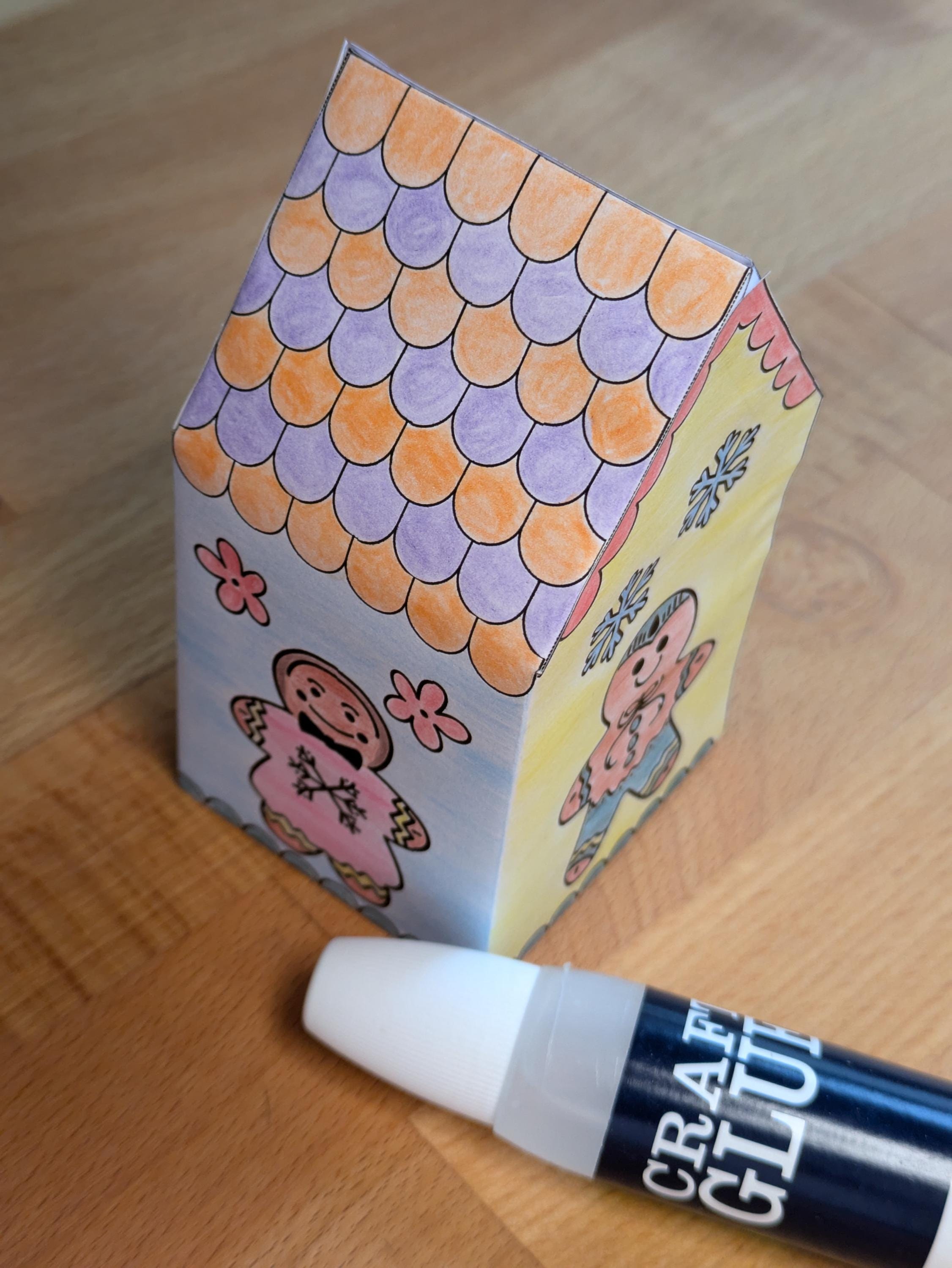 Gingerbread House PDF Craft Sheets With 3 Designs for Coloring, Cutting ...