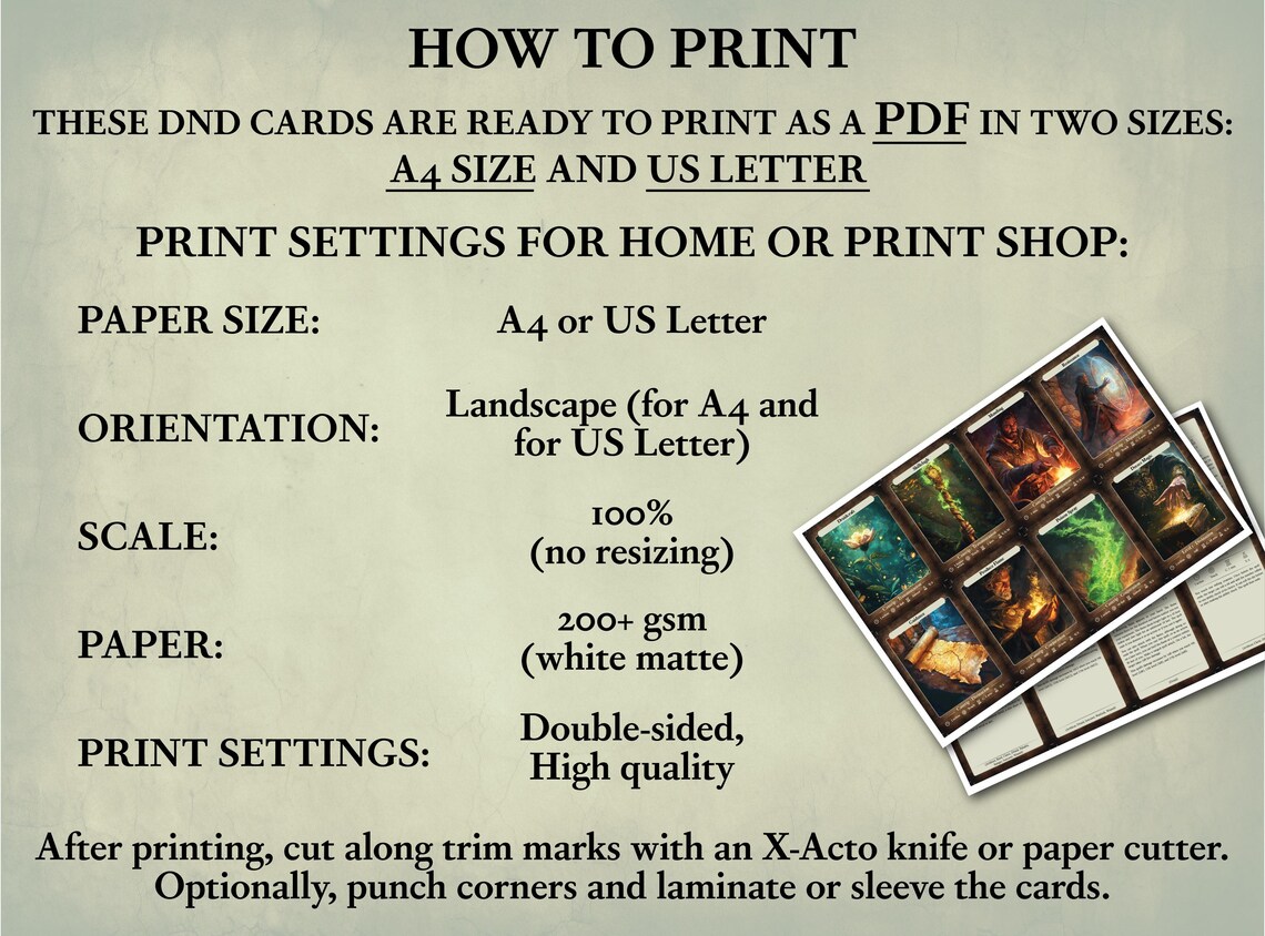 Druid Dnd Spell Cards, Printable D&d 5e Spell Cards, 2014 and 2024 ...