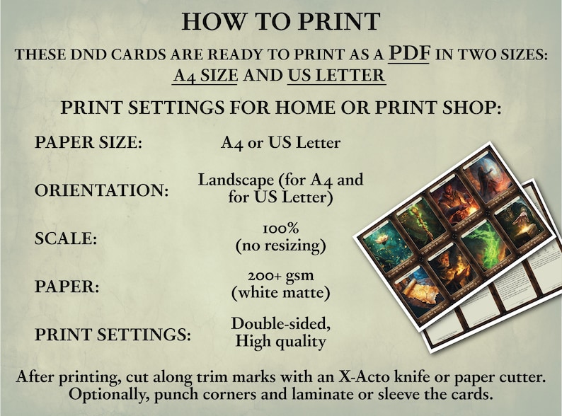 Druid Dnd Spell Cards, Printable D&d 5e Spell Cards, 2014 and 2024 ...