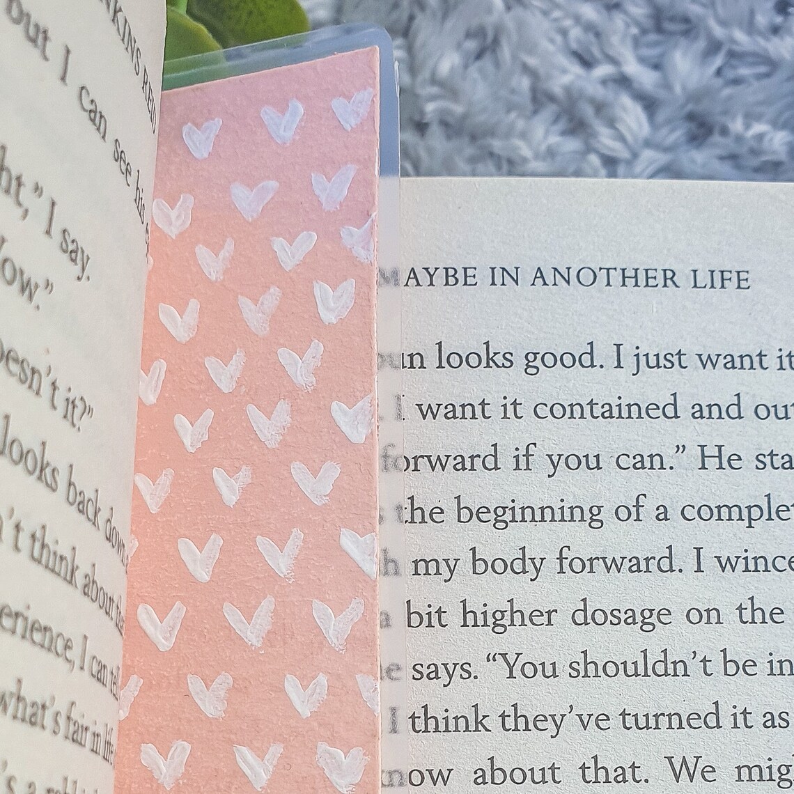 Peachy Heart Bookmark Set - Etsy