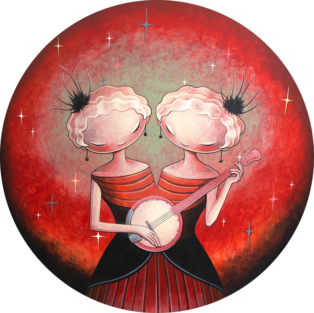 Twin Musicians Limited Edition Reproduction - Etsy