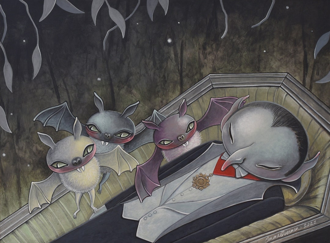 Vampire & Bats Limited Edition Reproduction - Etsy