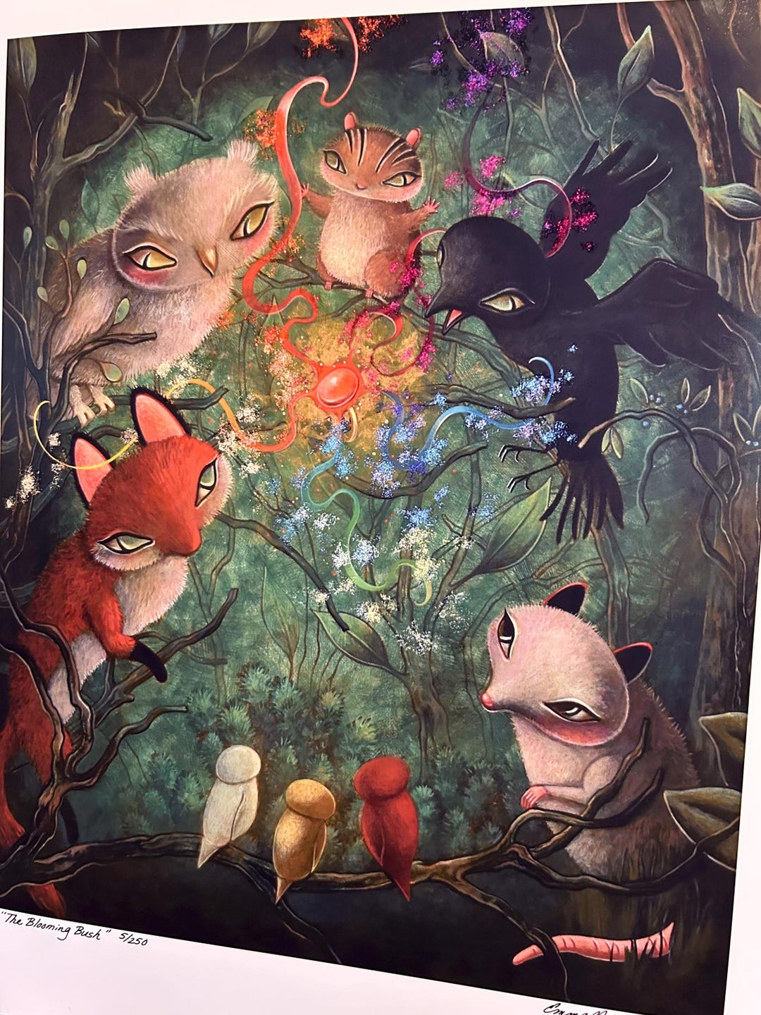 Eight Animal Friends Find a Mood Ring Limited Edition Reproduction - Etsy