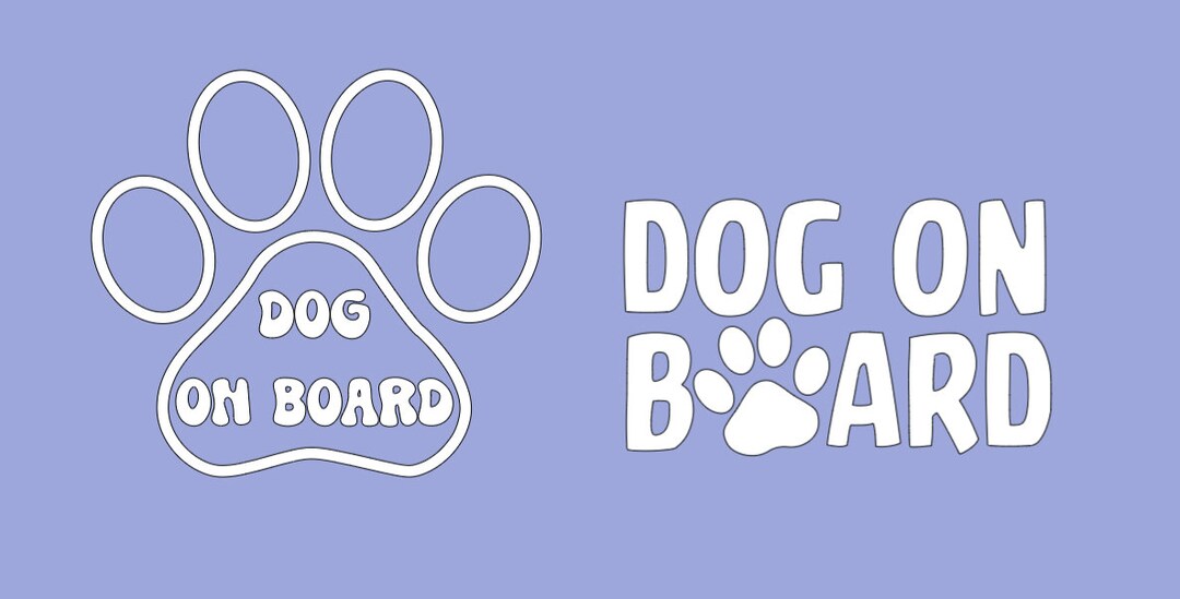 Dog on Board - Waterproof Vinyl Decal | Bumper Sticker - Etsy