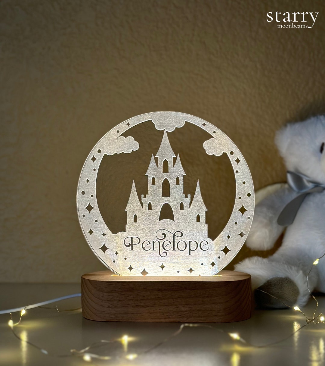 Magic Castle Custom Night Light for Kids Birthday Gift Baby Shower Gift ...