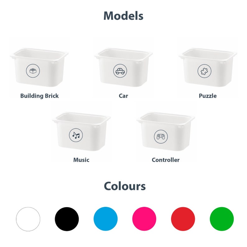 Trofast Sticker | Playroom Labels | Toy Storage Vinyl Decals | Nursery ...