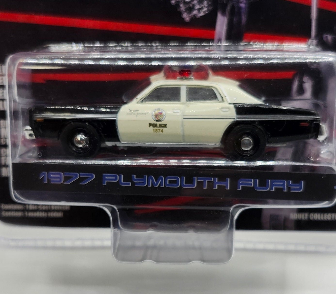 2024 Greenlight 1977 Plymouth Fury the Terminator LAPD Hollywood Series ...