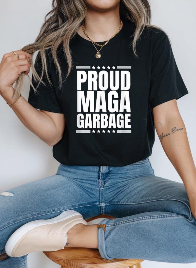 Trump MAGA Proud Garbage PNG Design, Political Statement Shirt, Digital ...