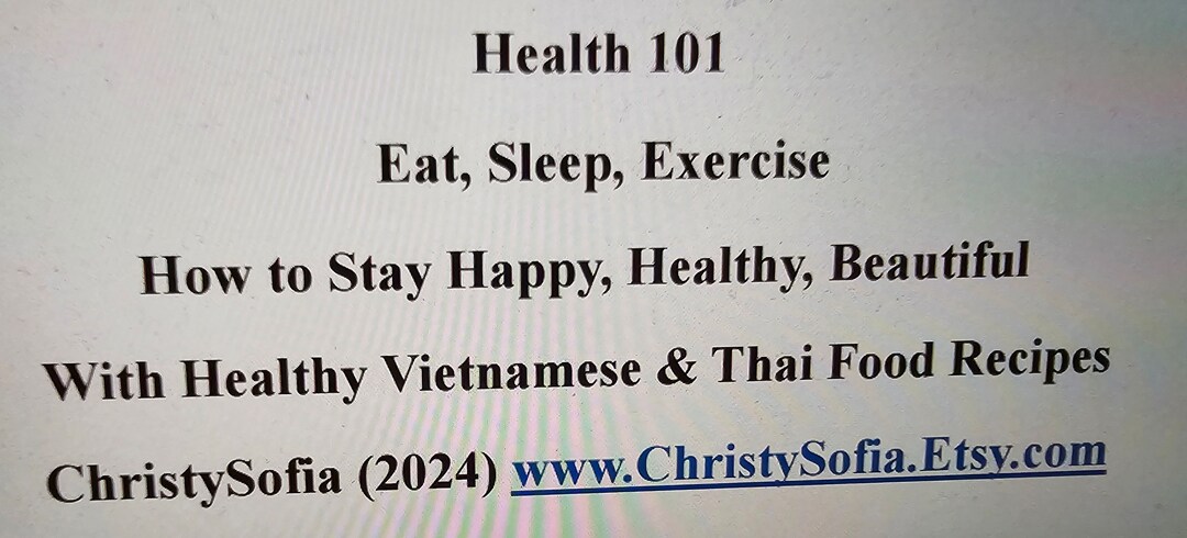 Health 101:eat, Sleep, Exercise - Etsy