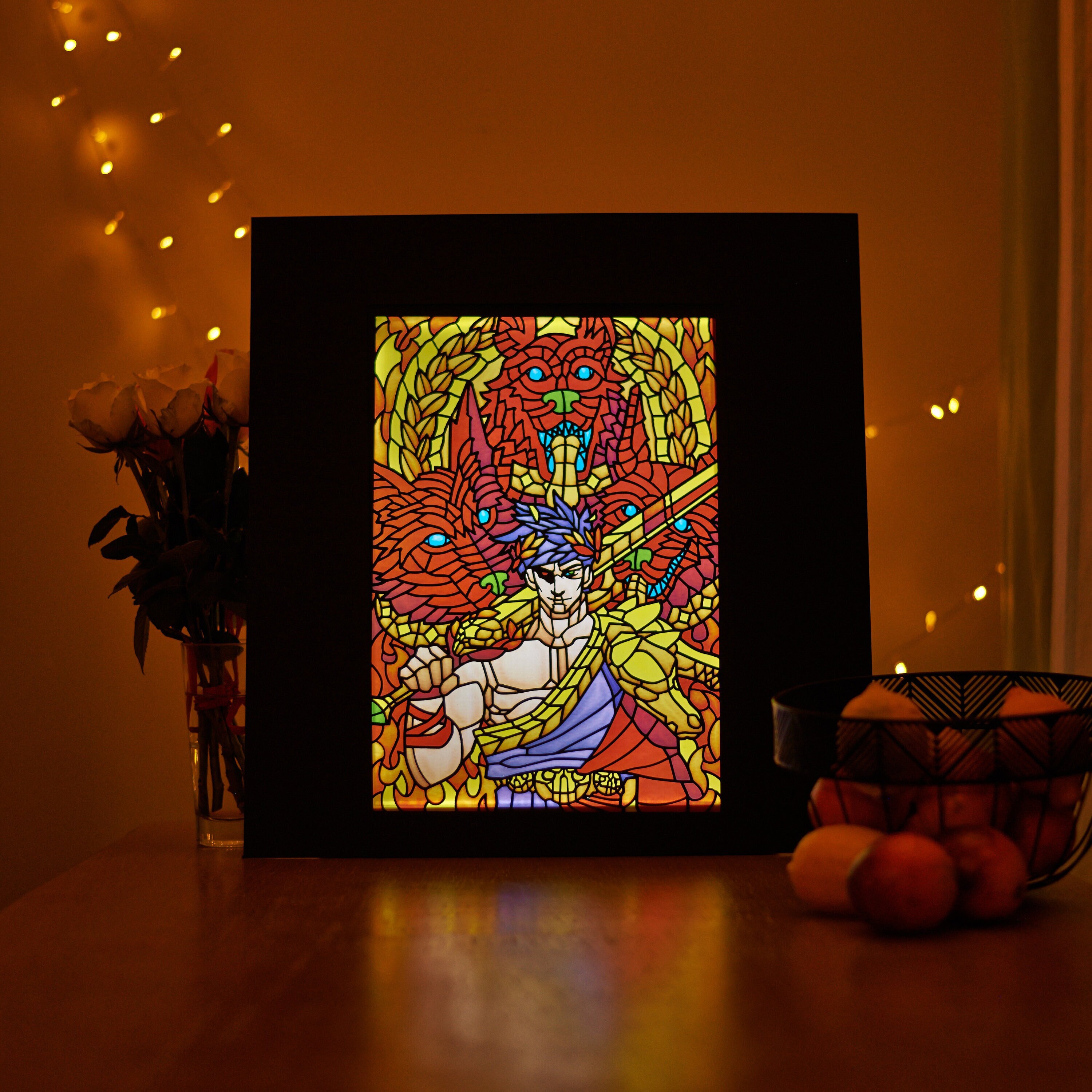 Hades Inspired Translucent Light Art for Wall, Lightbox or Window ...