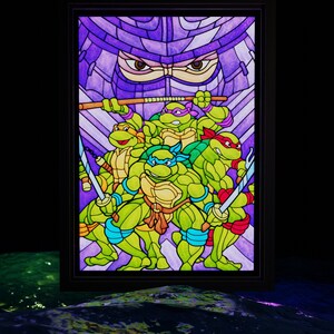 TMNT Inspired Translucent Light Art for Wall, Lightbox or Window ...