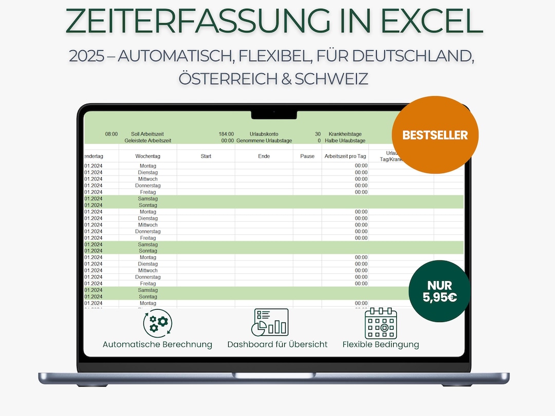 Timesheet 2025 | Excel Template | #timesheet #exceltemplate # ...