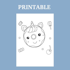 25 Cute Kawaii Coloring Pages for Kids Printable - Etsy