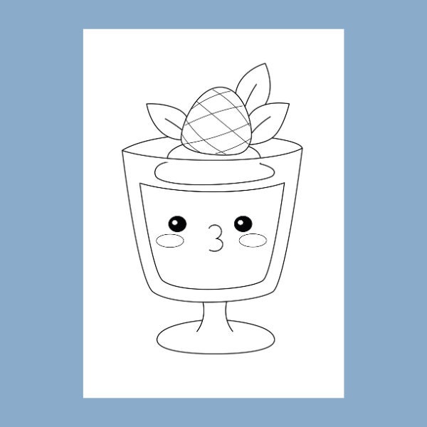 25 Cute Kawaii Coloring Pages for Kids Printable - Etsy