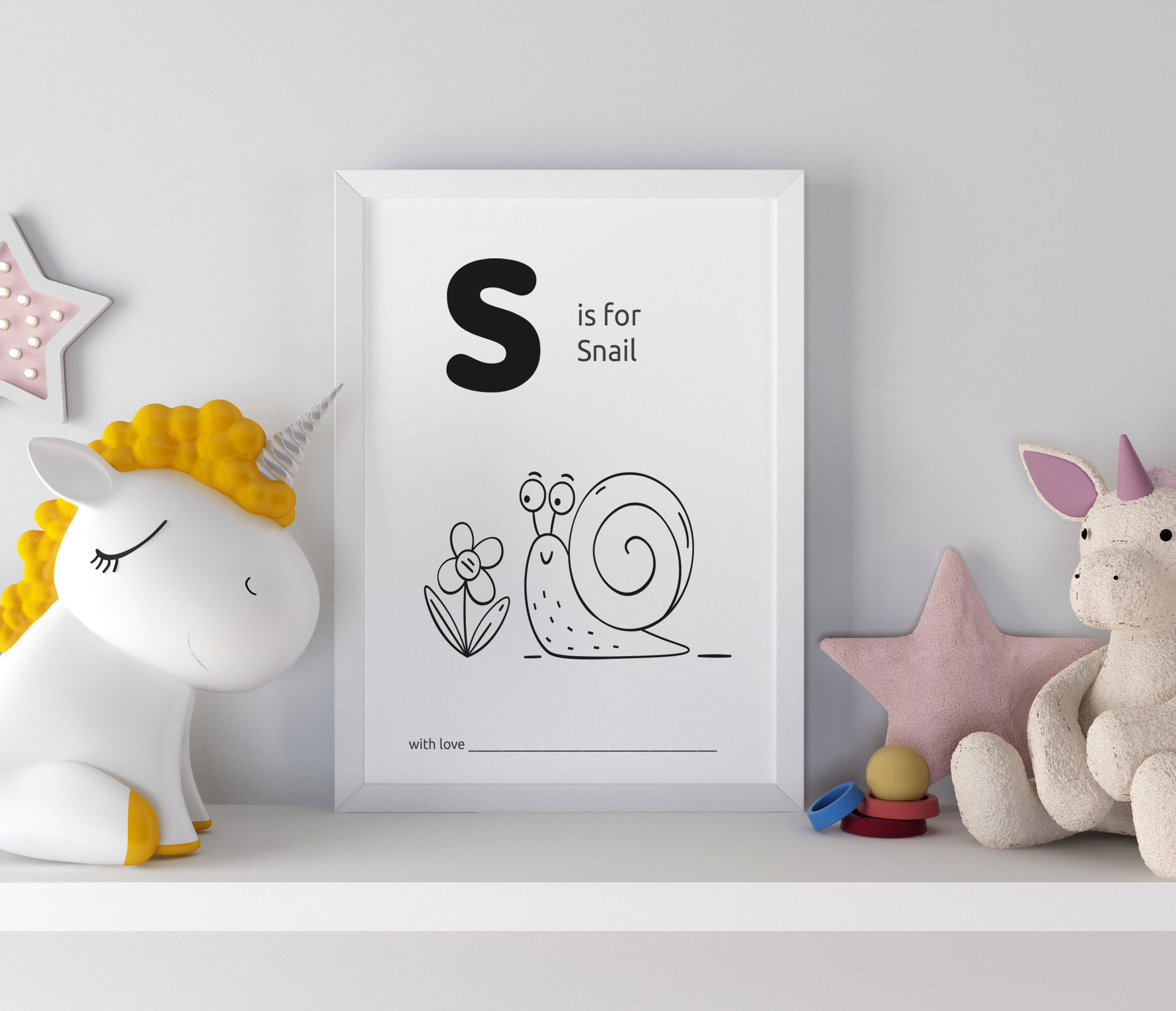 ABC Baby First Coloring Book Alphabet Coloring Pages Baby Shower Game ...