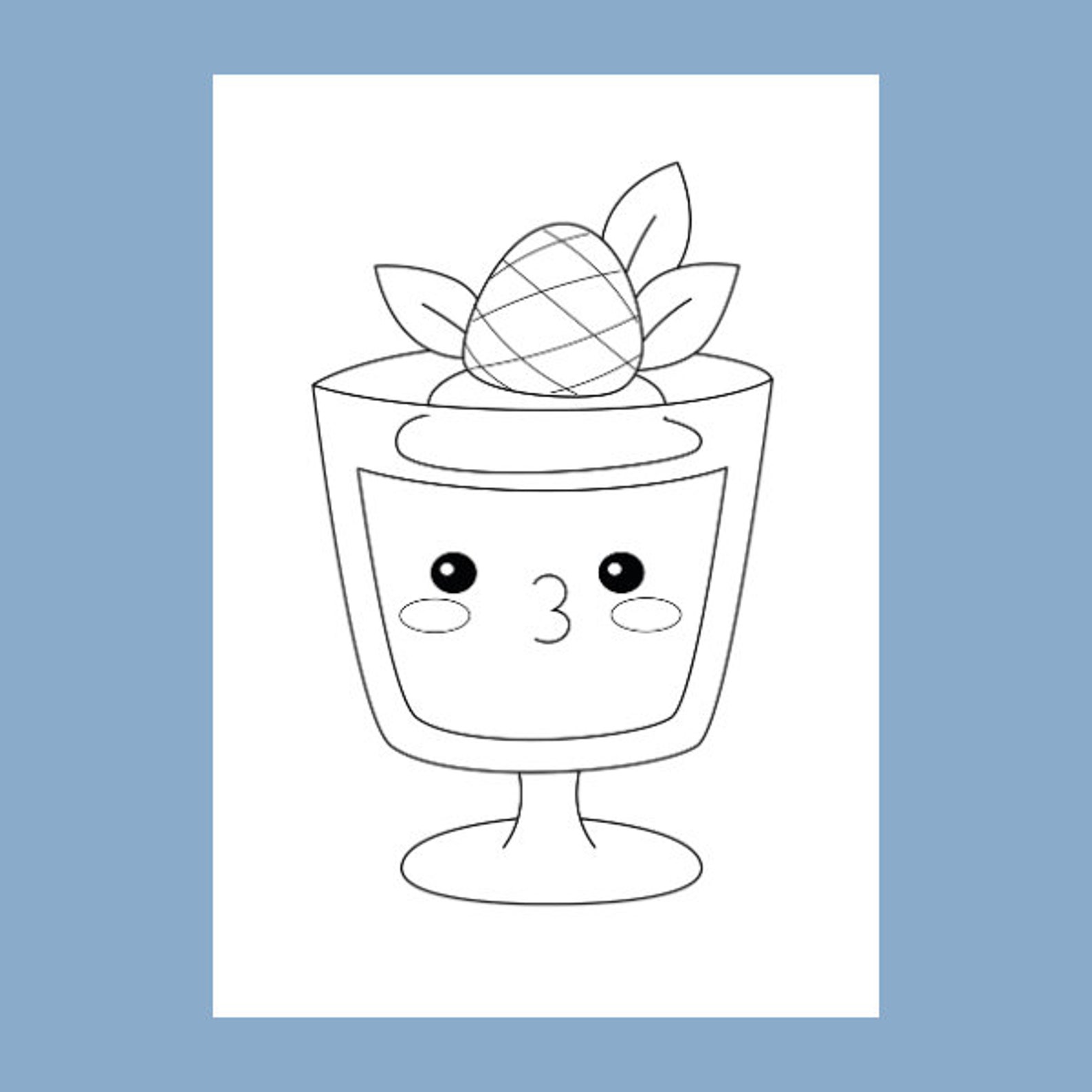 25 Cute Kawaii Coloring Pages for Kids Printable - Etsy