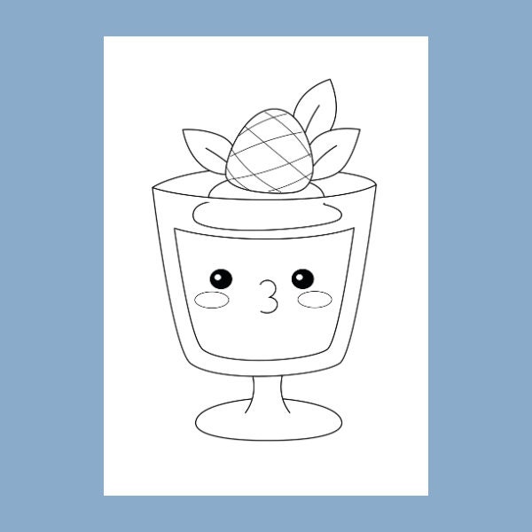 25 Cute Kawaii Coloring Pages for Kids Printable - Etsy