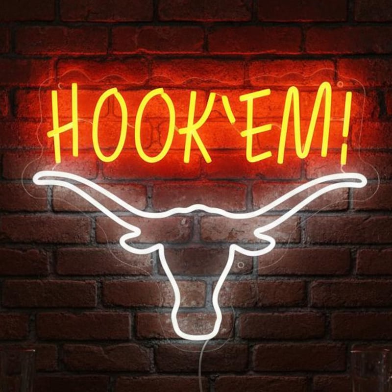 Hook Em Sign Svg - Etsy