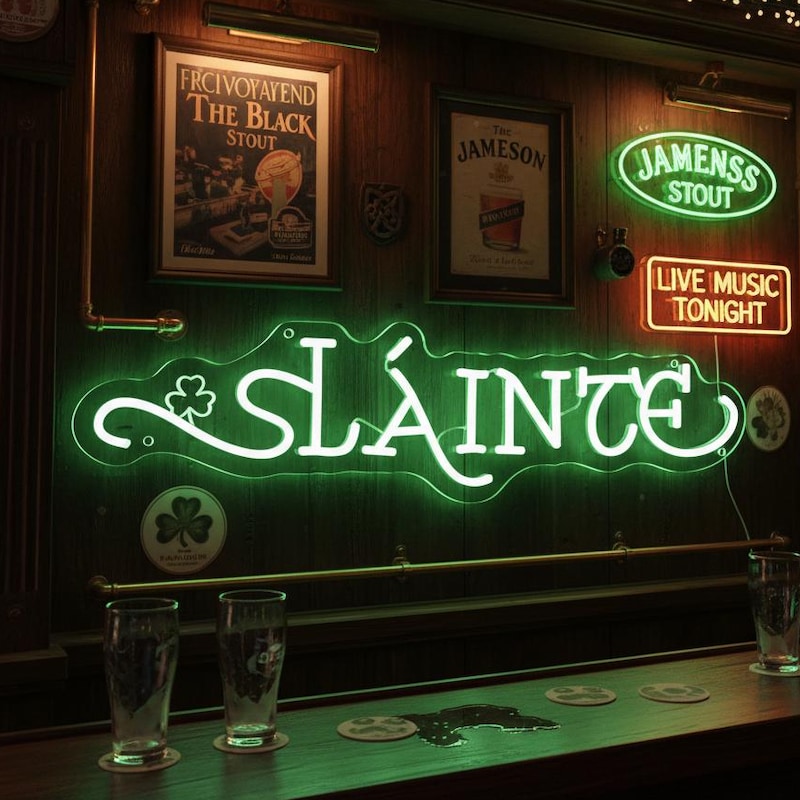 Bar Sign Slainte - Etsy