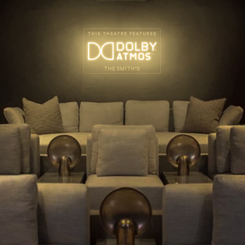 Custom Dolby Atmos Neon Sign,custom Video Movie Room Sign,custom Dolby ...