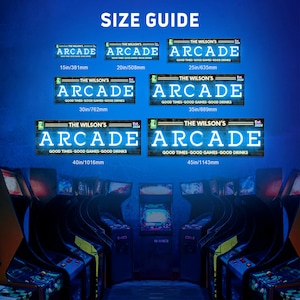 Custom Arcade Neon Sign, Custom Game Room Neon Sign, Man Cave Decor ...