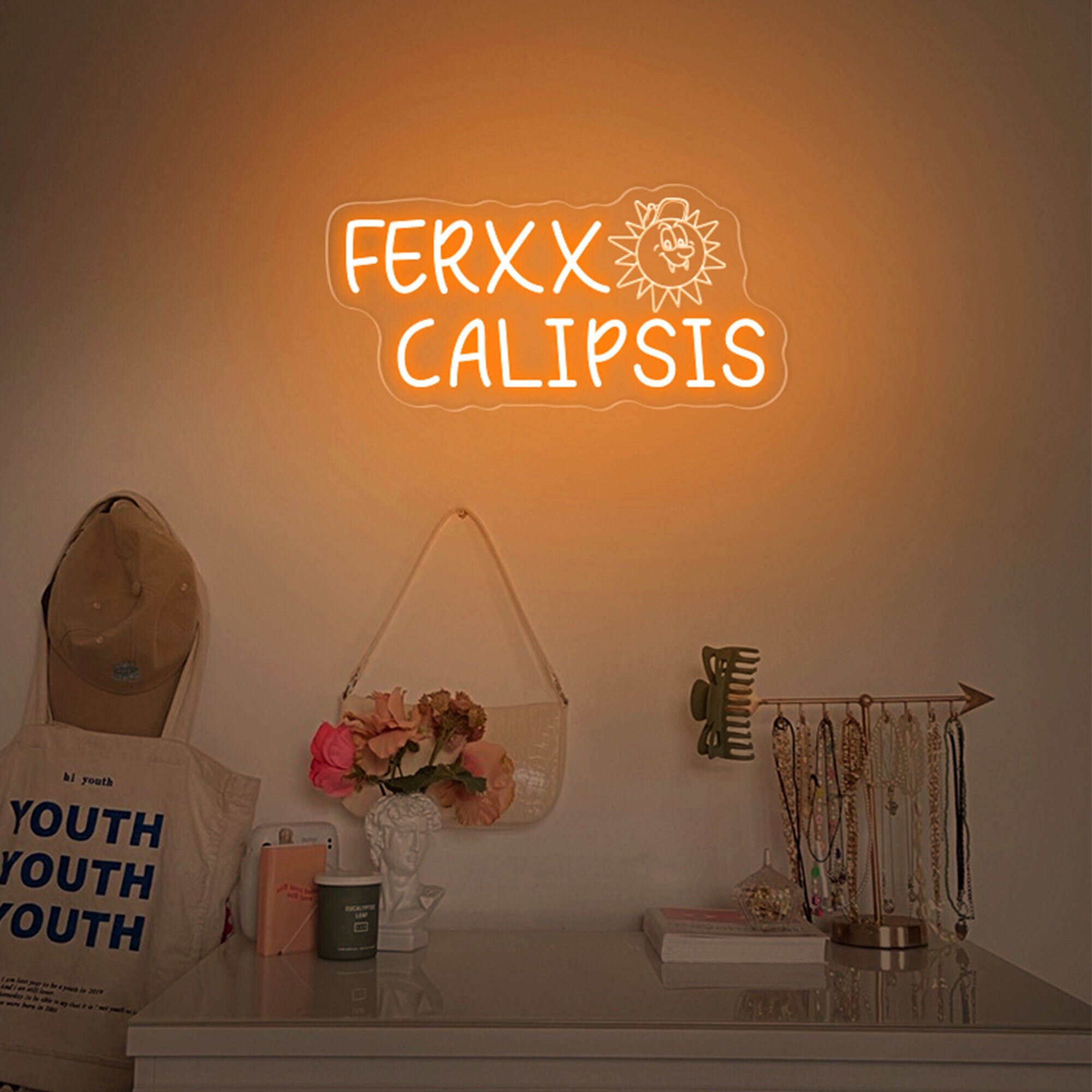 Ferxxo Calipsis Neon Sign, Friki Feid El Ferxxo Inspired Wall Art ...